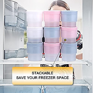 LORSIA Ice Ball Molds, Set of 4, Slow-Melting Stackable Ice Cube Maker, 2.5 Inch big Ice Spheres for Whiskey Cocktails Juice Beverages Bourbon