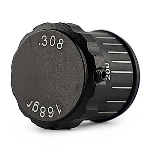 Osprey Global BDC Elevation Turrets for Tactical Riflescopes.308 165 Grain, Matte Black