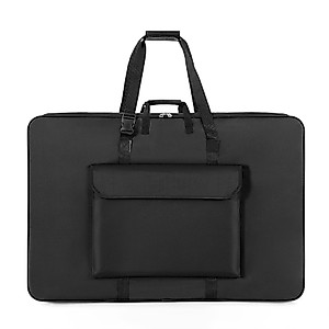 1st Place Products Premium Art Portfolio Case - 20" x 26" - Soft Sided - Steel Frame - Waterproof & Tear Resistant - Artwork, Photography, Sketch, LCD, Monitor, Solar Panel - Shoulder Straps & Handles