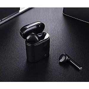 J No'el Wireless Headphones, Wireless Bluetooth 5.1 Earbuds Noise Cancellation in-Ear Built-in Mic with Charging Case for iPhone/Samsung/Android/iOS(Black)
