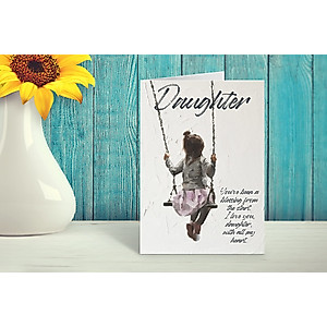 James Coates Daughter Birthday Cards from Mum or Dad with Lovely Sentimental Words, A5 Size