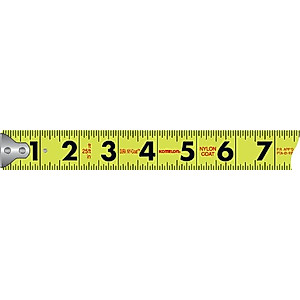 Komelon 435HV High-Visibility Professional Tape Measure, 35-Feet by 1-Inch, Chrome