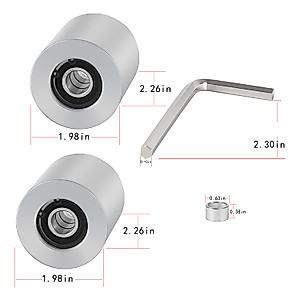 Belt Grinder 2" x 72" Wheel Set Complete Belt Knife Grinder Wheel Set Aluminum Wheel Crowned for Knife Grinder 4" Drive 5/8" Bore 3" Track 2" Idler (4" 5/8-3" - 2")