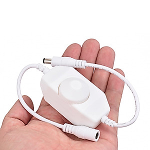 ZHPINGMX 2 Pack LED Strip Light Dimmer Switch, DC 12V-24V LED Brightness Adjustable Controller for Strip Lights,LED Rope Light 3528,5050,5630