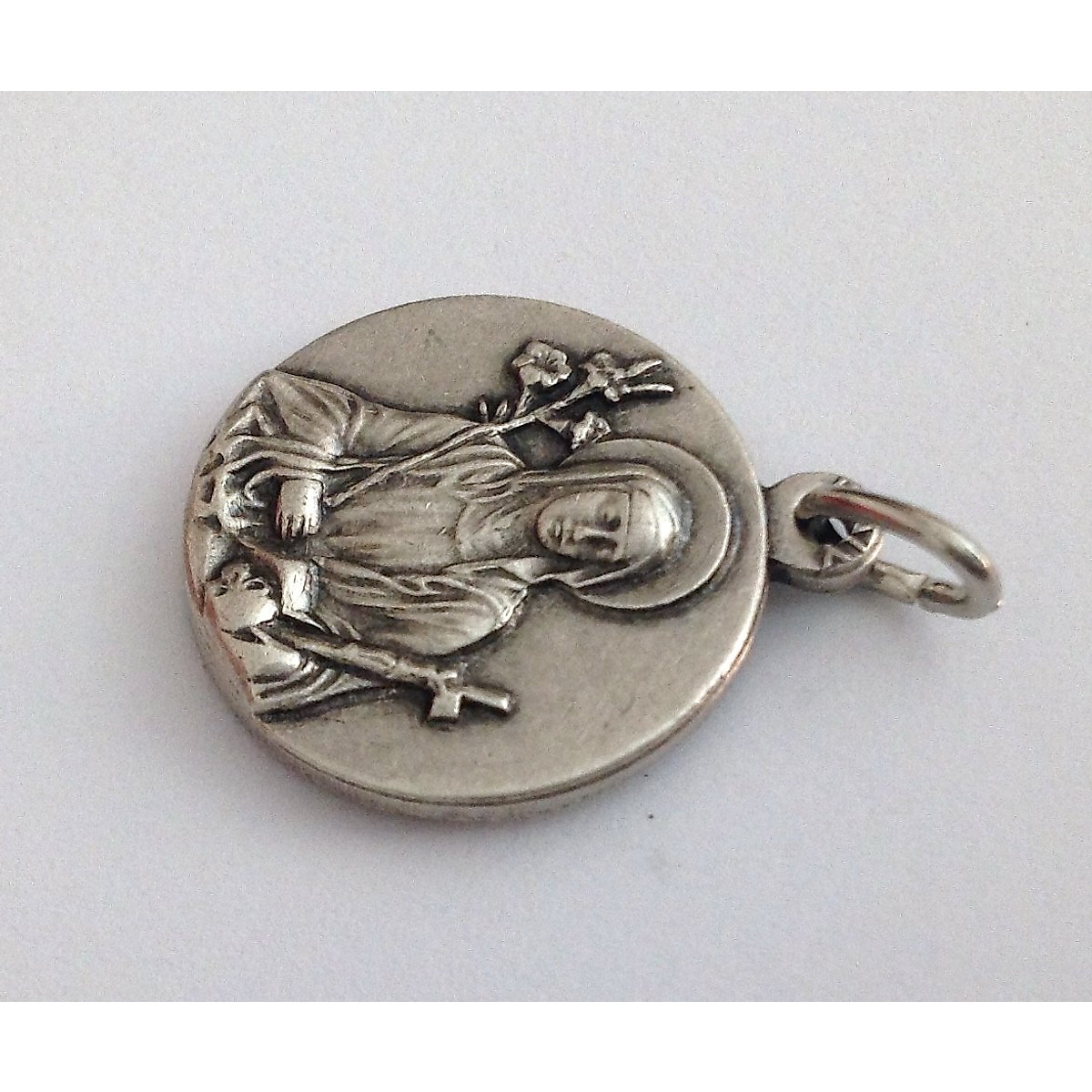 I G J Saint Catherine from Siena Silver Medal - The Patron Saints Medals