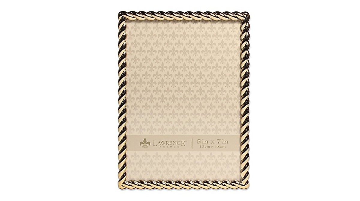 Gold Rope Design 5x7 Picture Frame by Lawrence Frames