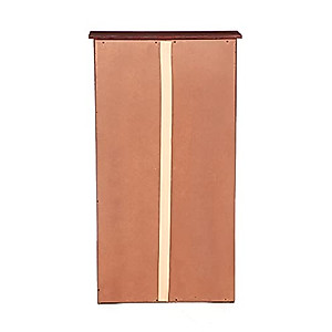 SEI Furniture Window Pane Storage Adjustable Shelves Display Cabinet, 47.75" H x 26.25" W x 9.5" D, Cherry