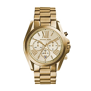 Michael Kors Bradshaw Chronograph Gold-Tone Stainless Steel Women's Watch (Model: MK5605)