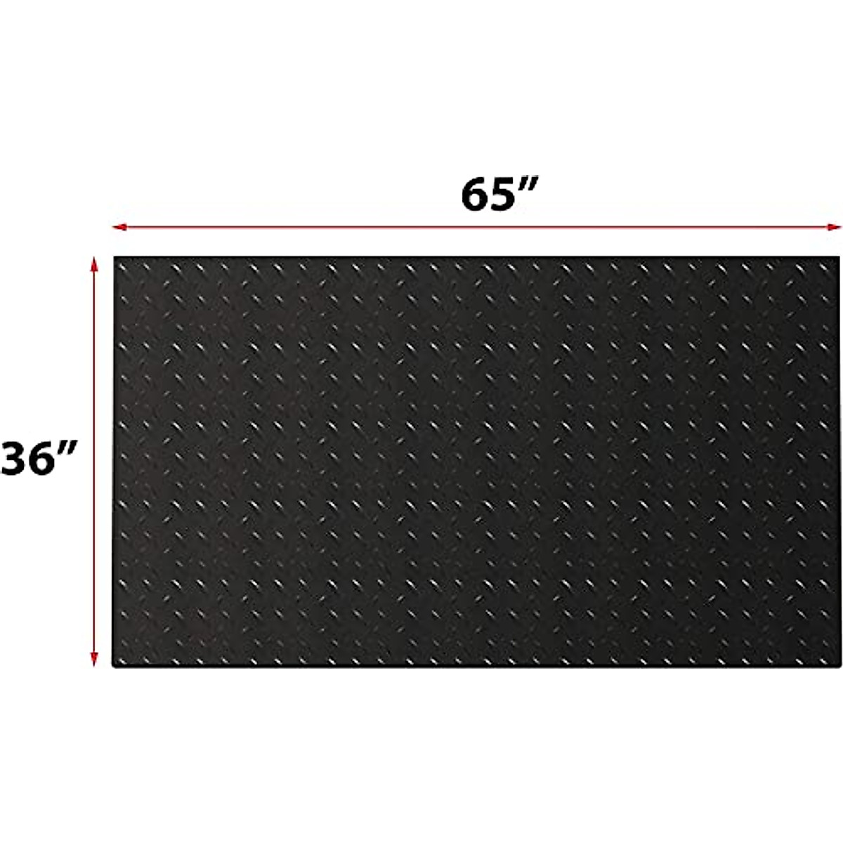 Calvana 65”x36” Multipurpose Fire-Resistant Mat - Large Composite Vinyl Grill Splatter Mat, Gym Equipment Mat, or Garage Floor Oil Mat - Protect all Surfaces from Grease and Oil - Very Easy to Clean