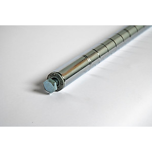 Express KitchQuip Commercial Chrome Wire Stainless Steel Shelving Poles