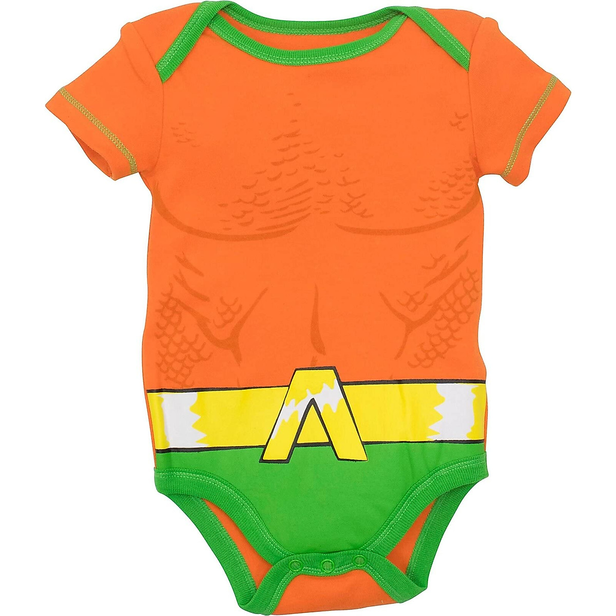 Warner Bros. Justice League Baby Boys' 5 Pack Superhero Bodysuits - Batman, Superman, The Flash, Aquaman and Green Lantern (6-9M)