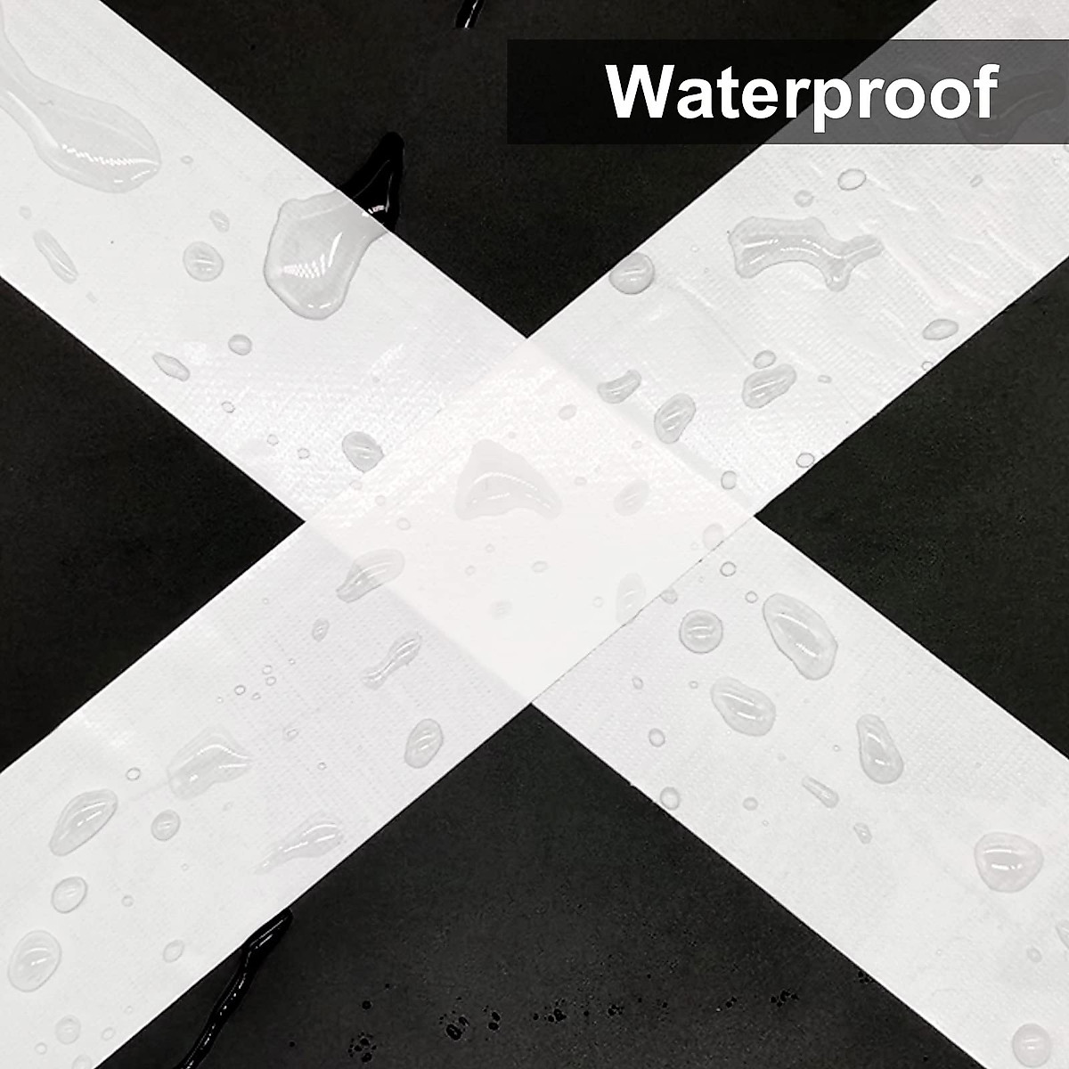 JIALAI HOME 3 Pack Heavy Duty White Duct Tape, 2 Inches x 30 Yards, 8.27 mil, Strong, Flexible, No Residue, All-Weather and Tear by Hand - for Repairs, Industrial, Professional Use