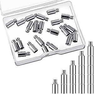 40 Pieces Album-Scrapbook Extension Posts 12 x 5 mm Extension Screws Album Extension Post Replacements Compatible with Pioneer Photo Albums, Post-Bound Refillable Photo Album