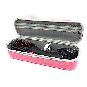 xcivi Hard Carrying Case for Revlon One-Step Hair Dryer and Volumizer Hot Air Brush (Pink)