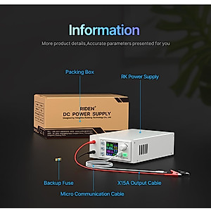 Digital Control RK6006-C 60V 6A 4 Digit Adjustable AC to DC Lab Bench Power Supply Regulator 360W