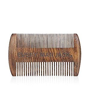 Every Man Jack Beard Comb, Woodgrain