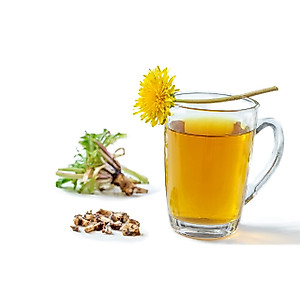 Dandelion Root Tea 1LB (16Oz) | 100% Certified Organic | Loose Dandelion Root Tea (200+ Cups) Cut and Sifted| 100% Raw Albanian Harvest | by U.S. Wellness Naturals