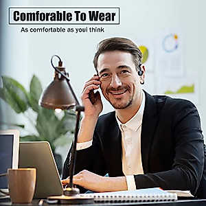 ESSONIO Bone Conduction Headphone Bluetooth Headphones Wireless Headphones with Microphone Noise Cancelling Headphones Headset for Cell Phone