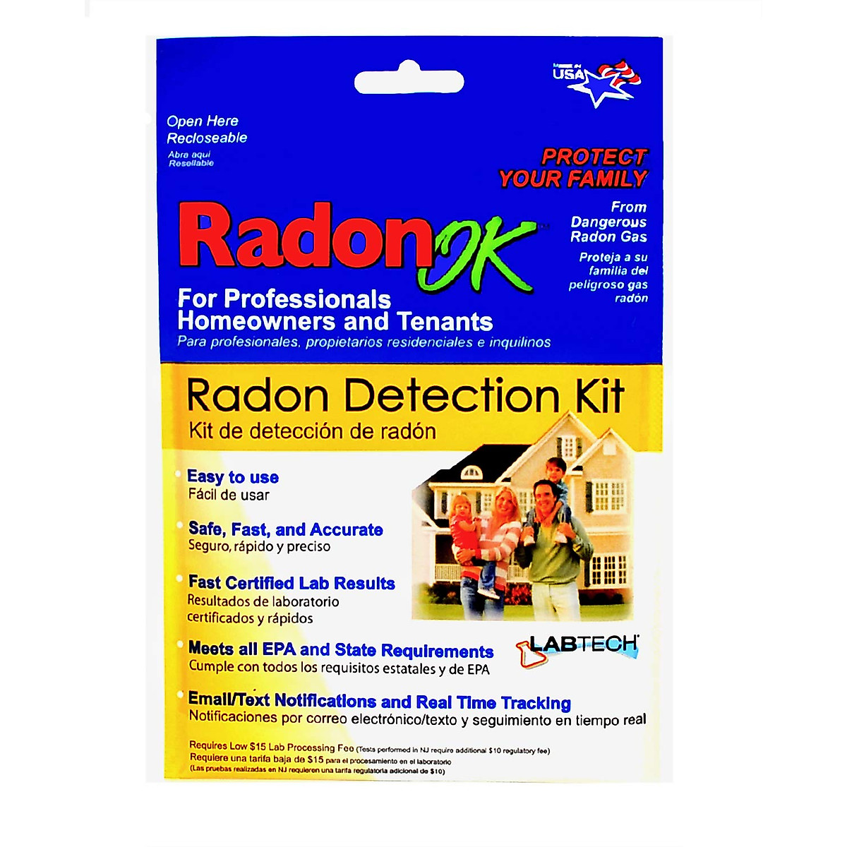 LabTech LT5110 Radon Test Kit