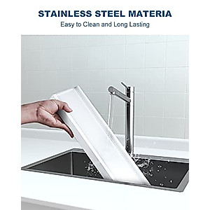 Bumusty Expandable 30" Stove Top Shelf, Magnetic Spice Rack Kitchen Shelf, Oven Shelf Kitchen Gadgets for Flat Top Stove Only