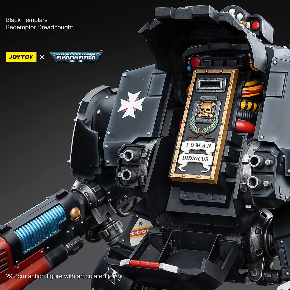 JoyToy Warhammer 40k: Black Templars Redemptor Dreadnought 1:18 Scale Figure