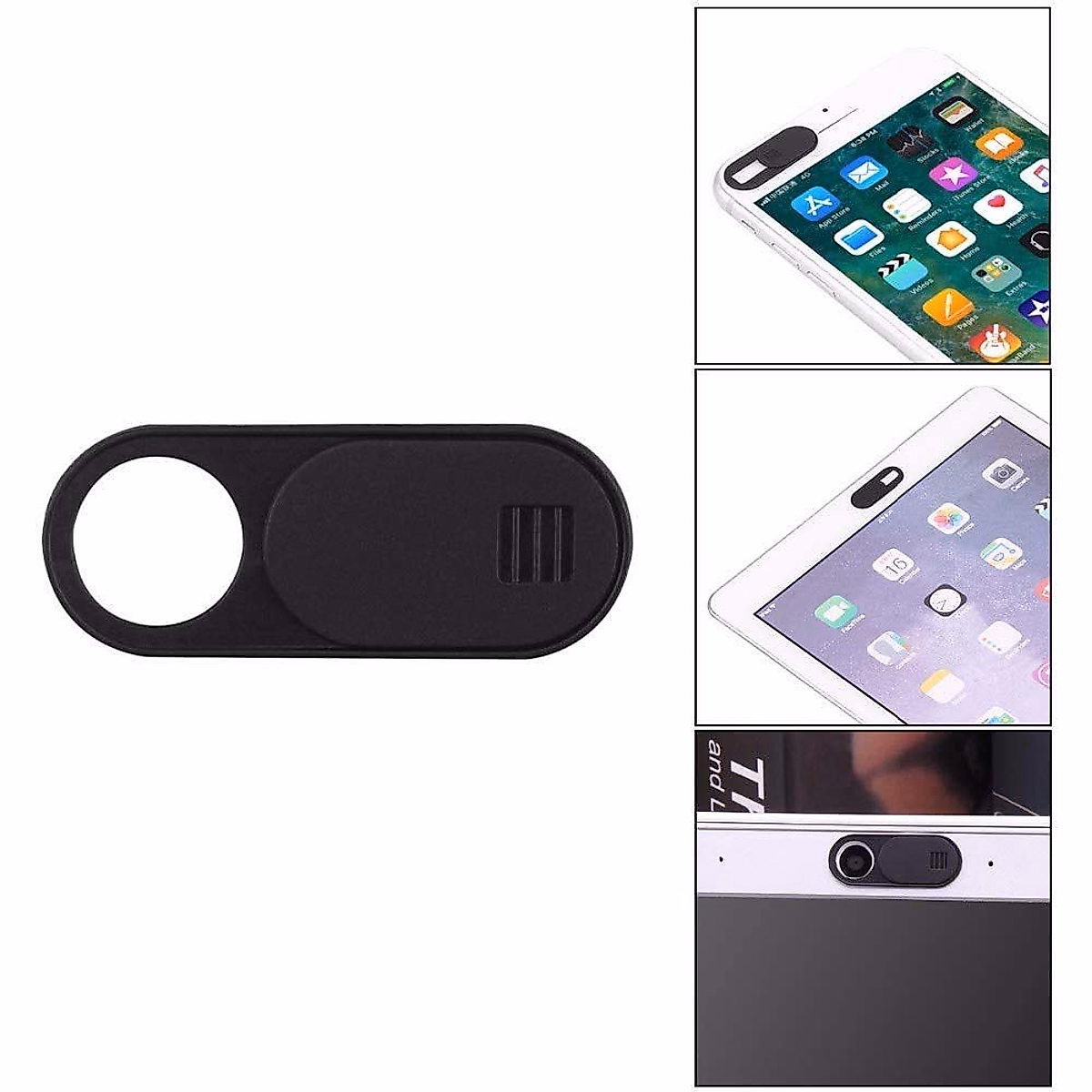 LUC Webcam Cover Slide, 6 Pack Ultra-Thin Laptop Web Camera Cover, Compatible with MacBook, Laptop, PC, Computer, iMac, iPad, Protect Privacy and Security