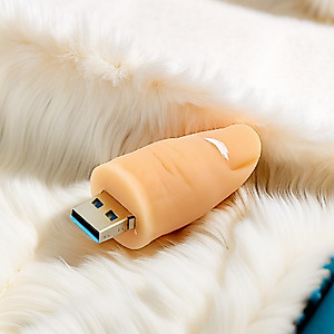 EcooDisk 128GB USB 3.0 Flash Drive Finger Shaped Memory Stick High Speed Data Storage