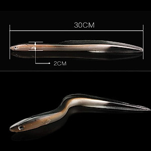 XXhailan Fishing Lures Soft EEL baits Crankbaits Set Fishing Big Fish Baits Lures Fishing Gear Accessories for Freshwater and Saltwater 2Pcs