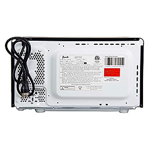 Avanti MT7V3S Microwave Oven 700-Watts Compact with 6 Pre Cooking Settings, Speed Defrost, Electronic Control Panel and Glass Turntable, Metallic