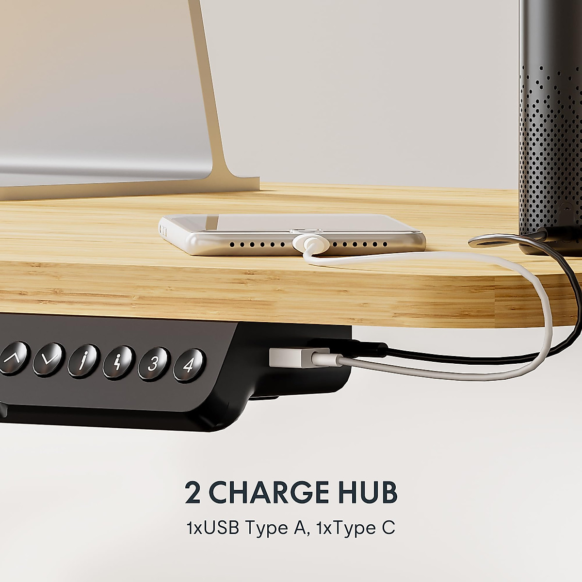 FLEXISPOT Quick Install Standing Desk EC9 Electric Height Adjustable Desk for Home Office 48 x 24 Inches Sit Stand Desk Whole-Piece Desk Board VICI(White Frame + 48" White Top)