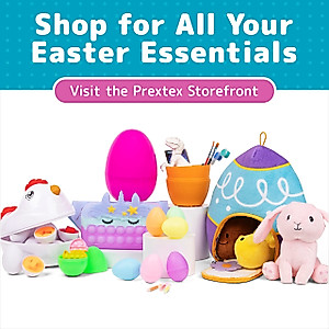 PREXTEX Easter Egg Stuffed Animals Plushie with Toy Accessories - Zip Up Small Toys with Storage | Kids Stuffed Animal Dolls, Baby Gift Bag, Party Favor, Birthday Gift Set | Baby Boy & Girl Age 3-5+