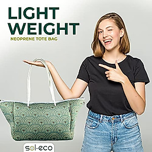 Sol-Eco Neoprene Bags for Women, Neoprene Crossbody Bags for Women with Zipper, Moving Board and Small Purse, Neoprene Beach Bags, Perfect for Gym, Beach & Travel valentine day gift