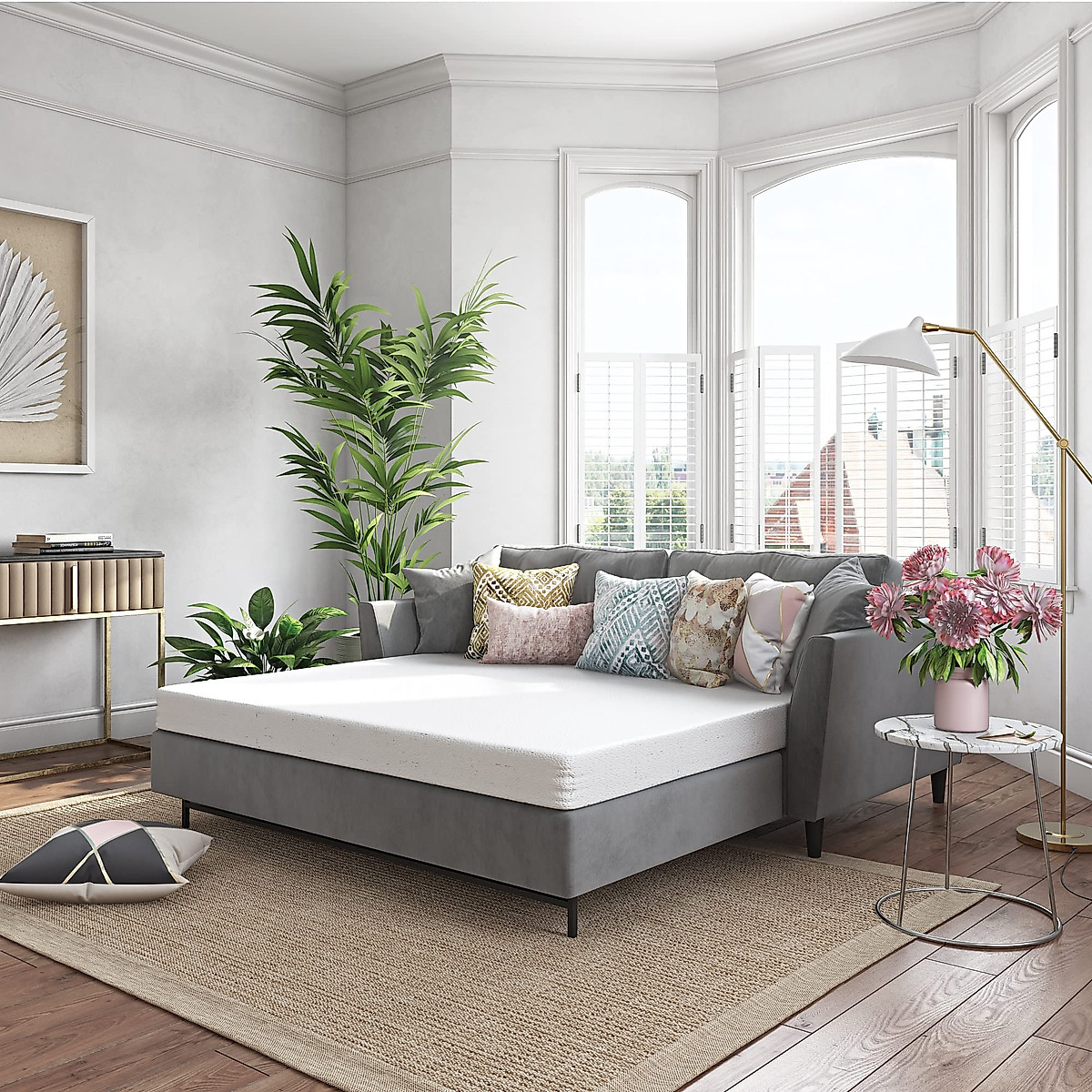 Vibe Gel Memory Foam Sofa Bed Mattres| Replacement Mattress for Full Size Sleeper Sofa and Couch Beds