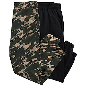 RBX Boys' Active Sweatpants - 2 Pack Performance Fleece Basic Jogger Track Pants - Athletic Pants for Boys (4-16)