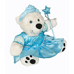 Blue Snow Princess Gown Teddy Bear Clothes Outfit Fits Most 14" - 18" Build-a-bear and Make Your Own Stuffed Animals