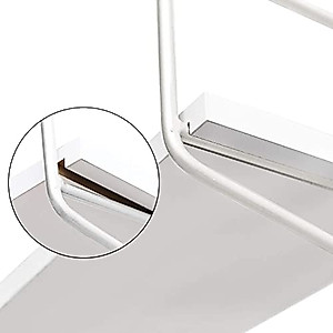 BOLUO White Wall Shelf - Garage Storage System Shelves Modern Bathroom Decor Bedroom Living Room Kitchen 24 inches Long (610-W)