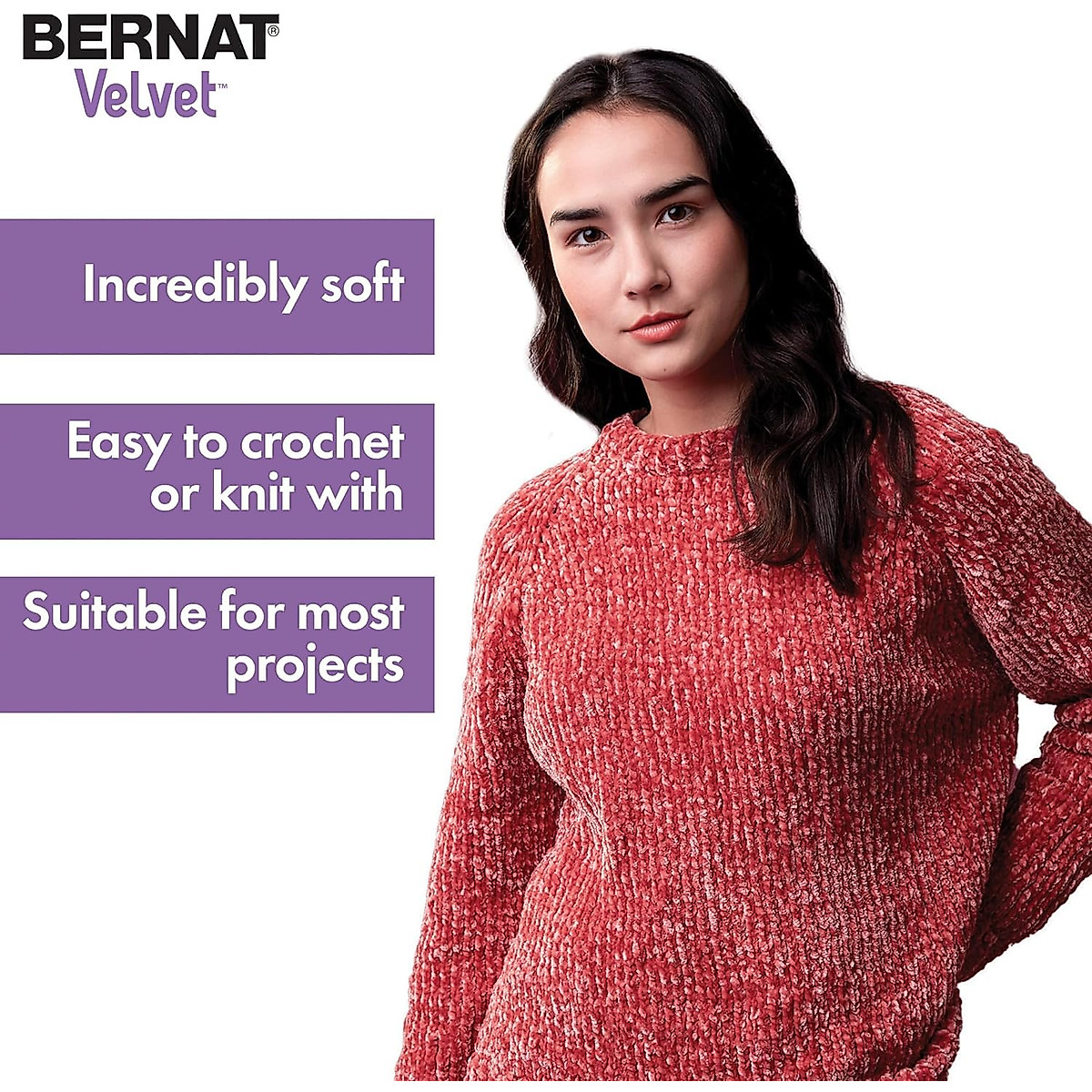 Bernat Velvet Yarn, 1 Pack, Golden Moss