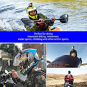 Helmet Adhesive Sticky Mount for Insta360, 3M Sticky Pads Mounts Compatible with Gopro, Insta360 ONE X3, X2, X, RS, R, GO 2 and DJI OSMO Action 2 Helmet Attachment
