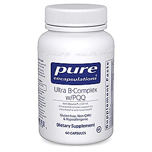 Pure Encapsulations Ultra B-Complex with PQQ | Vitamin B Supplement to Support Nerves, Cells, Methylation, and Mitochondrial Health* | 60 Capsules