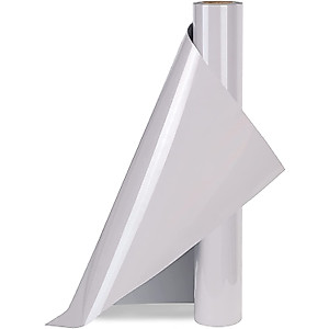 HTVVETUR Grey Heat Transfer Vinyl - 12" x 9ft HTV Rolls for Shirts, Iron on Vinyl for Cameo - Easy to Cut & Weed (K12 Grey-9ft)