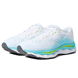 Mizuno Women's Wave Rider 25 Sneaker, White, 9.5