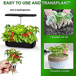 Seed Pods Kit for Hydroponics Growing System,Seed Starter Pods for Indoor Garden,Including 25pcs Replacement Square Grow Sponges,Grow Baskets and A&B Hydroponic Nutrients,Compatible with Idoo,QYO,LYKO