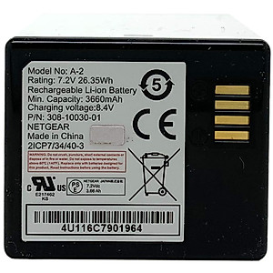 Arlo Rechargeable Battery - Arlo Certified Accessory - Works with Arlo Go Only, White - VMA4410