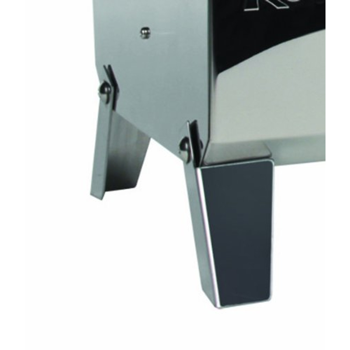 Kuuma "Kuuma Premium Stainless Steel Mountable Charcoal Grill w/Inner Lid Liner by Camco -Compact Portable Size Perfect for Boats, Tailgating and More - Stow N Go 160"" (58110)", silver