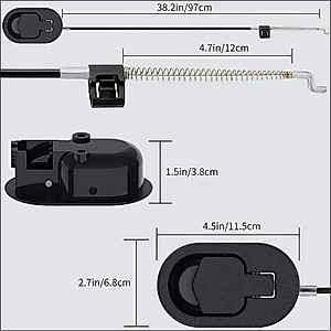 Beeiee Recliner Replacement Parts,Handle Universal Pull Recliner Handle with Cable,Fits Most Recliner Sofa