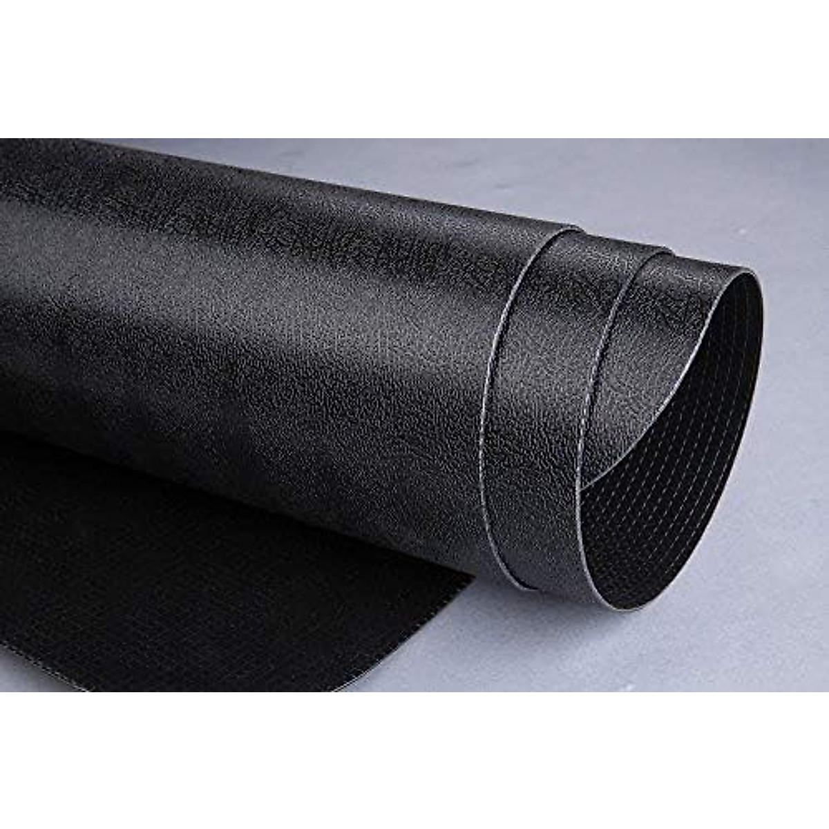 Office Rolling Chair Mat for Hardwood and Tile Floor, Black, Anti-Slip, Non-Curve, Chair Mat Best for Under the Computer Desk , 47 x 35 Rectangular Non-Toxic Plastic Protector, Not for Carpet