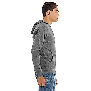 Bella + Canvas Unisex Triblend Full-Zip Lightweight Hoodie L GREY TRIBLEND