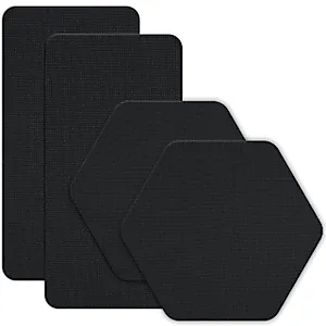 Gear Aid Tenacious Tape GORE-TEX Fabric Patches , Black, 3” Round & 2” x 4” Rectangle, 2 Count (Pack of 2)
