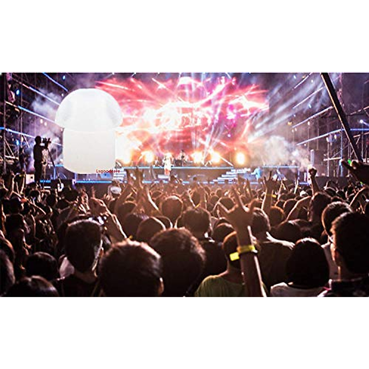 Lsgoodcare 20Pack White Silicone Rubber Replacement Mushroom EarTips Earbud Compatible for Motorola Kenwood Icom Yaesu Baofeng HYT Midland Cobra Radio Surveillance Acoustic Tube Earpiece Headset