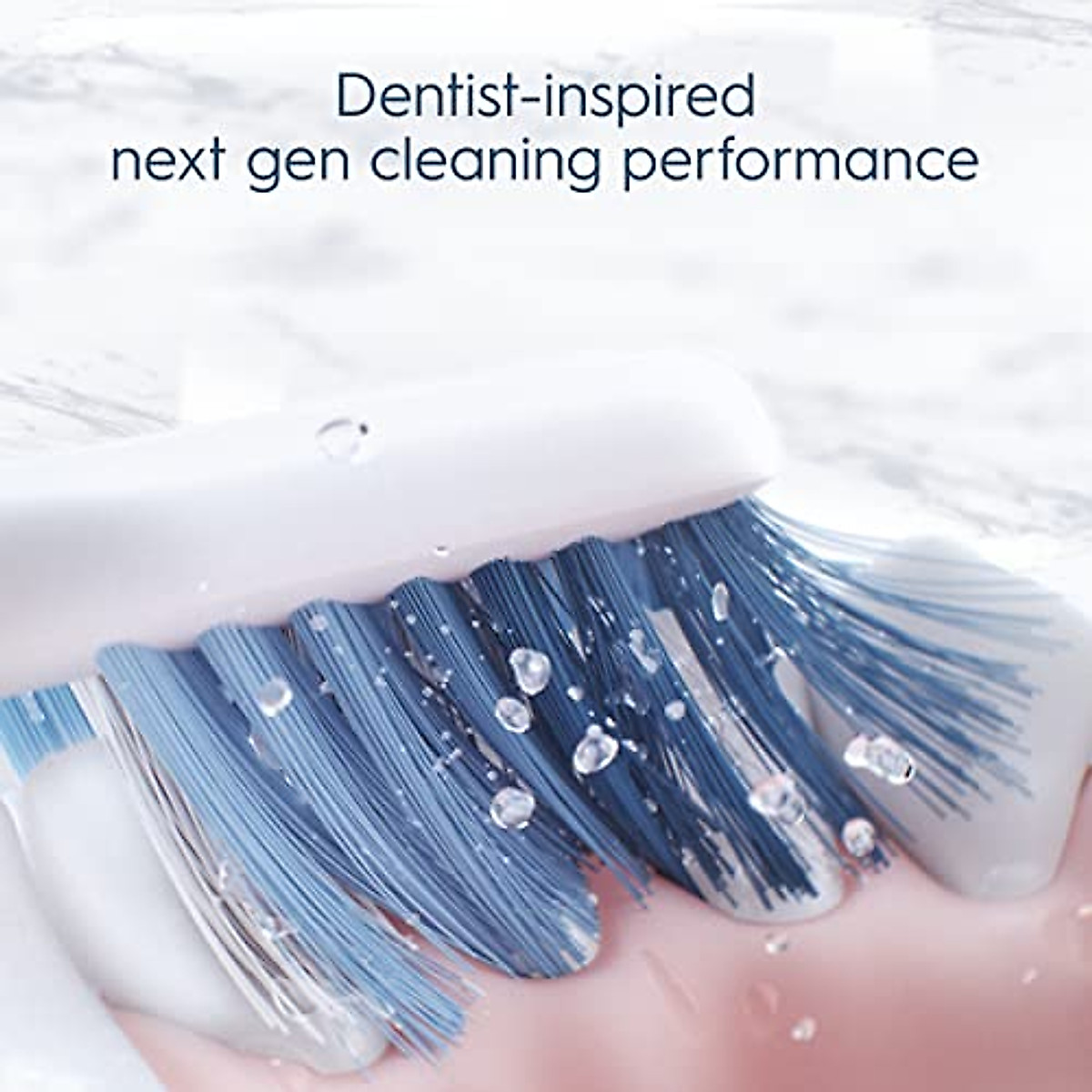 Oral-B Clic Manual Toothbrush (Aqua) with 2 Replaceable Brush Heads and Magnetic Brush Mount